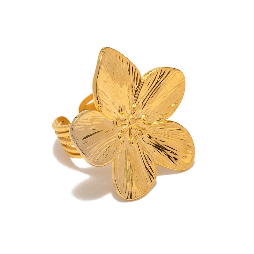 Flower ring – Stainlessme
