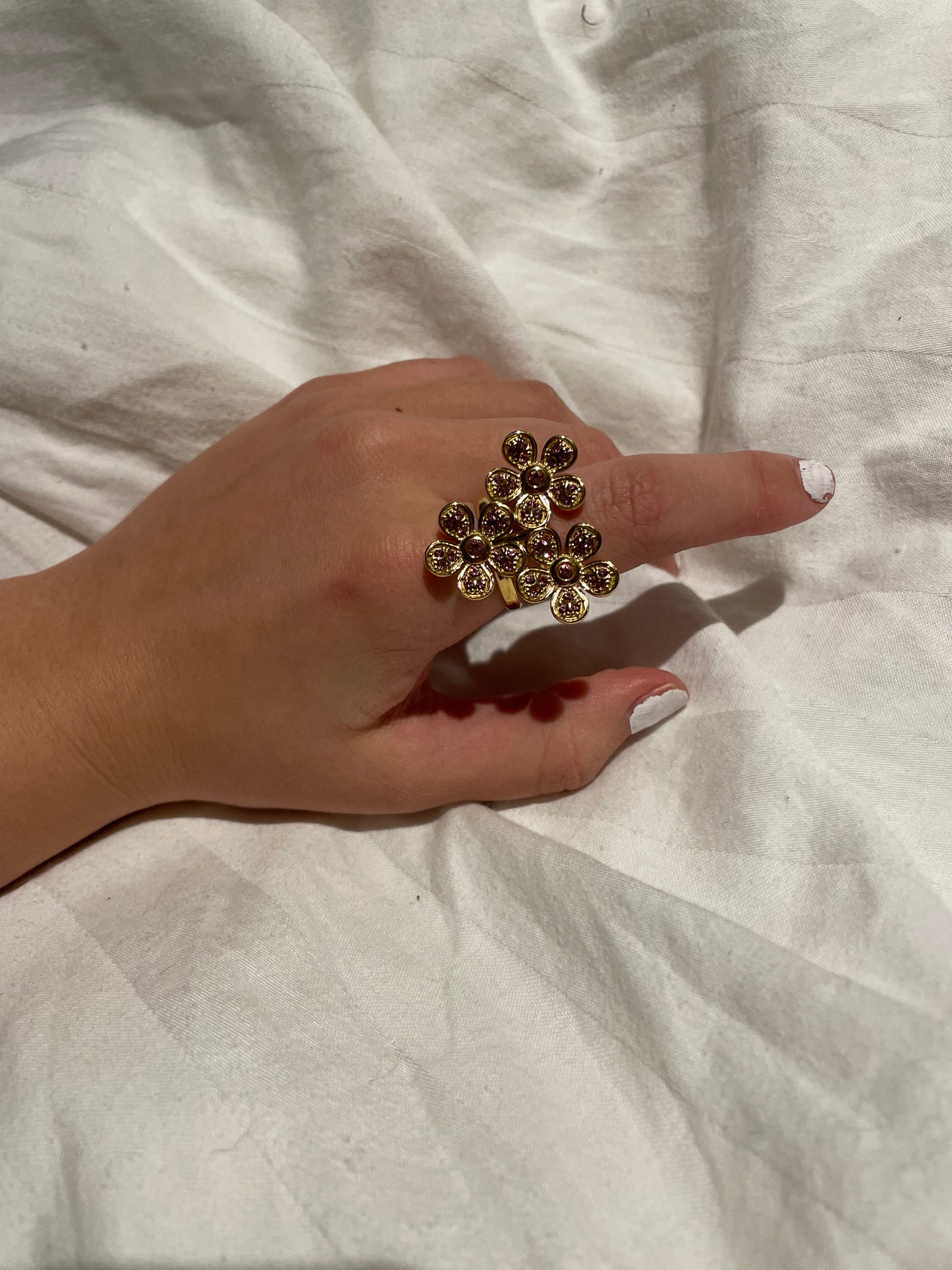 Flower bouquet ring – Stainlessme